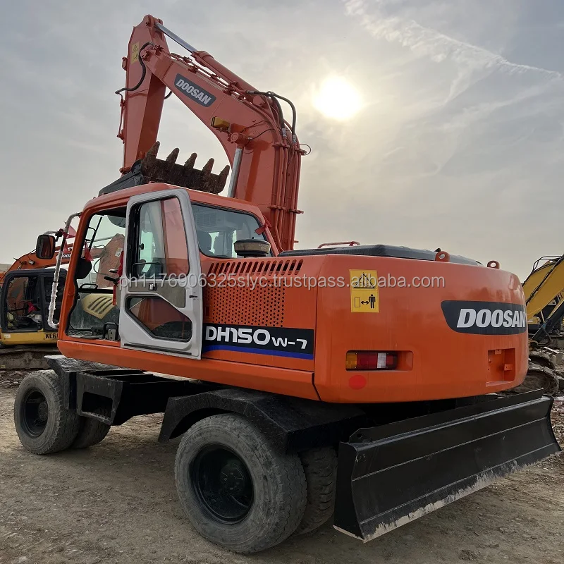 Doosan DH150W-7 Used Excavator - 15ton Construction Digger