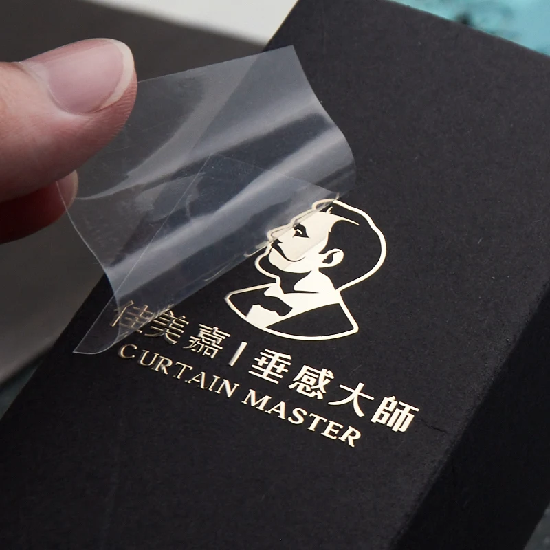 Wholesale Luxury logo Stickers Gold Metallic Vinyl Stickers with Custom ...