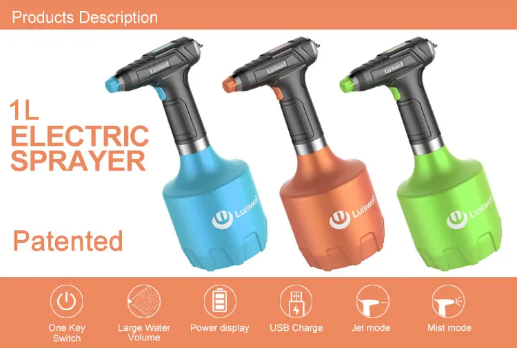 1.5l Electric Pressure Trigger Sprayer Bottle Home And Garden Tools ...