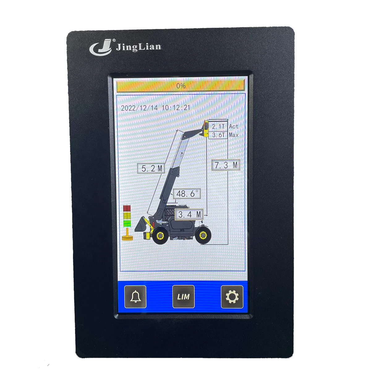 JL-5000 Load Moment Indicator - Forklift Telehandler Screen