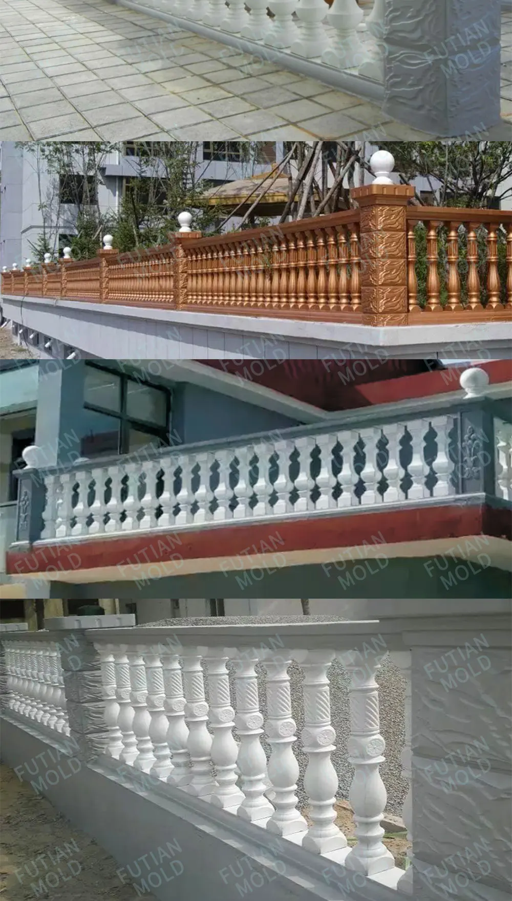 Concrete Baluster Molds - High Precision for Decorative Use