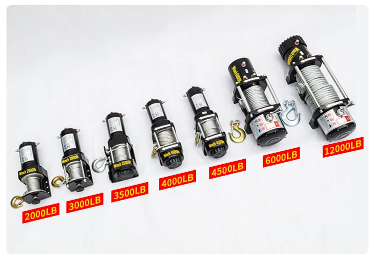 Electric Mini Cable Pulling Winch 4500Lbs 10 Ton 1000 Kg With Remote ...