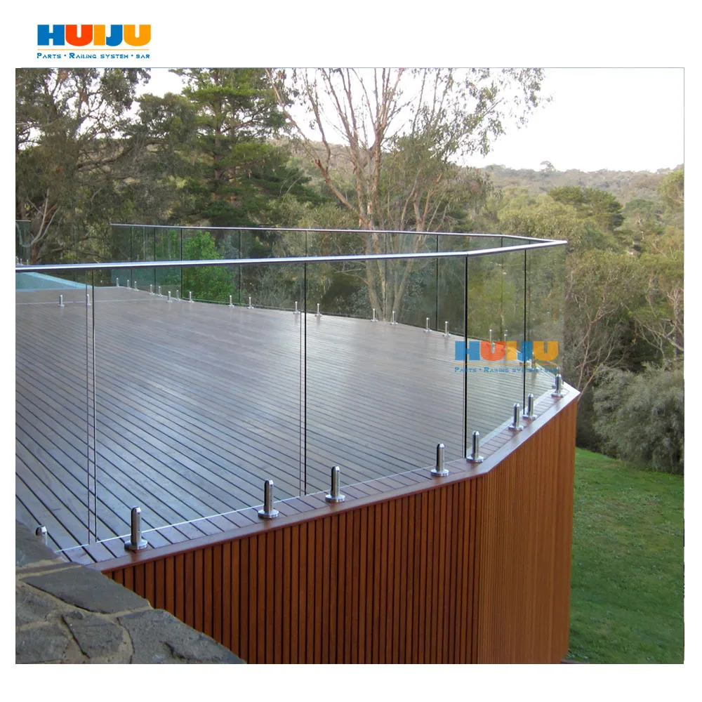 HJ Frameless Balustrade Glass Railing Australia Glass Spigot And Pool ...