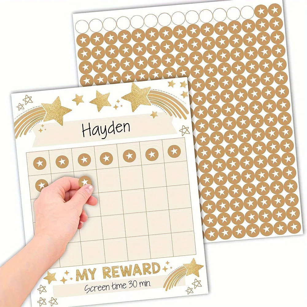 Teacher Incentive Reward Chart for Kids to Motivate Responsibility and ...