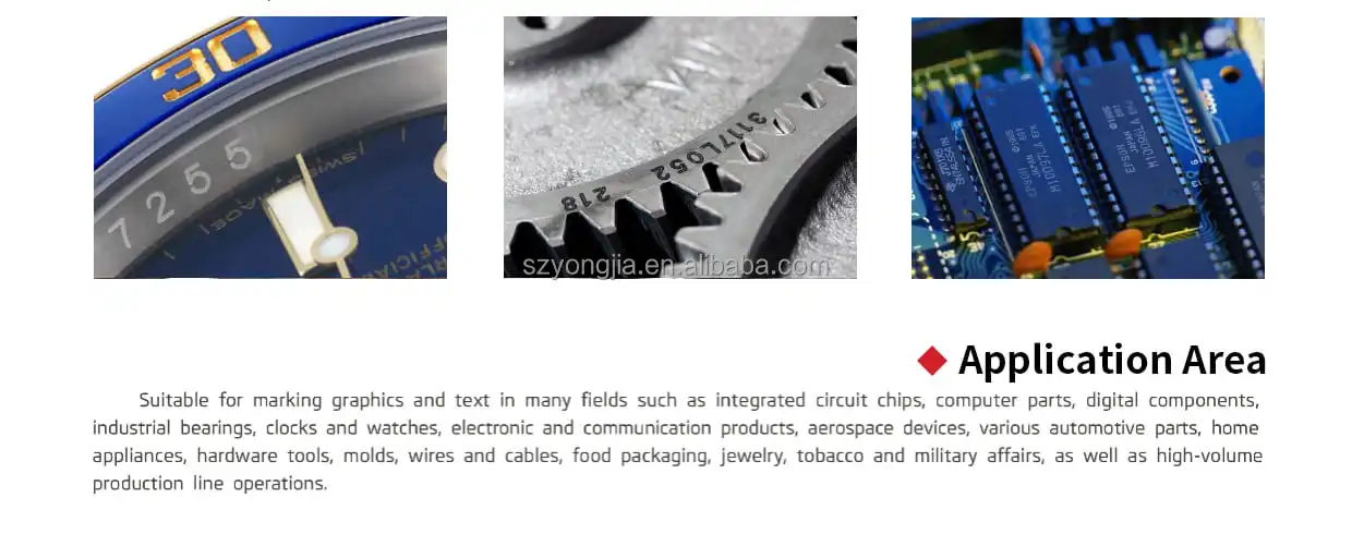 Conveyor Belt Laser Logo Marking Expiration Date Batch Coding Machine ...