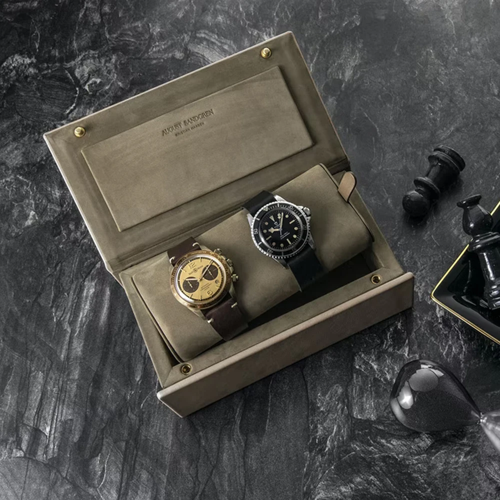 Luxury Flip Magnetic Leather Watches Gift Box Cases With Flannel Netto ...