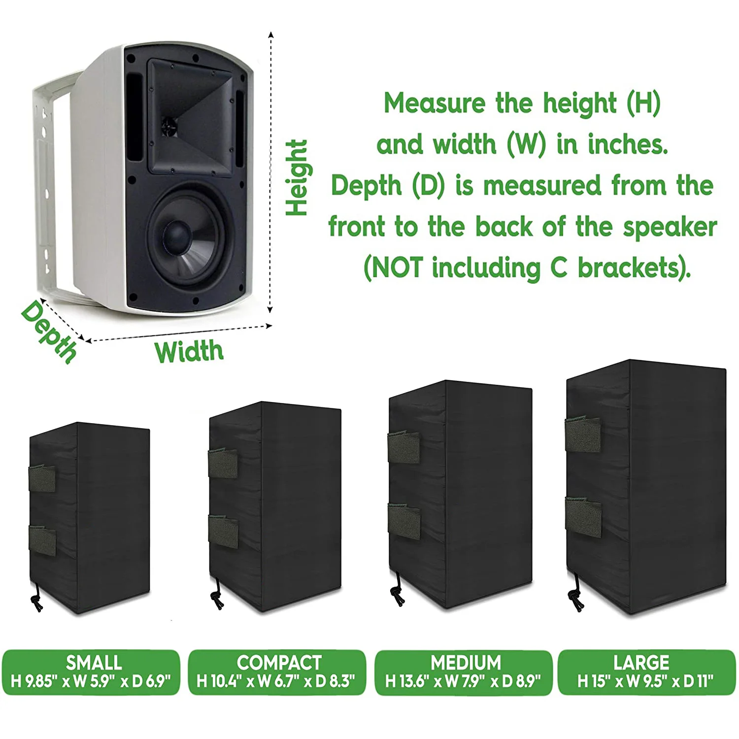 Waterproof 600D Speaker Dust Cover - Outdoor Protection