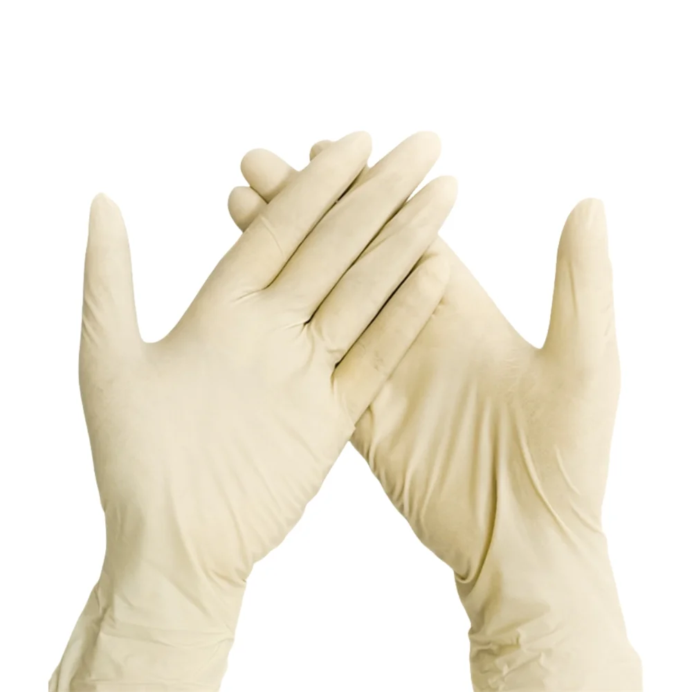 Disposable Laboratory Safety Rubber Gloves Latex Long Lab Ware OEM ...
