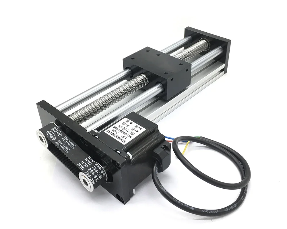Synchronous Pulley Linear Rail Kit Sliding Table Module Slide Stage 50 ...