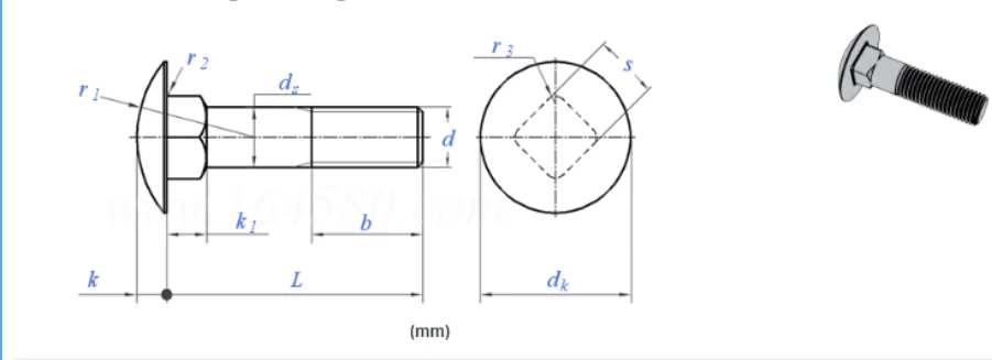 Carriage Bolts Extra Large Head Carriage Bolts Carriage Bolts Stainless ...
