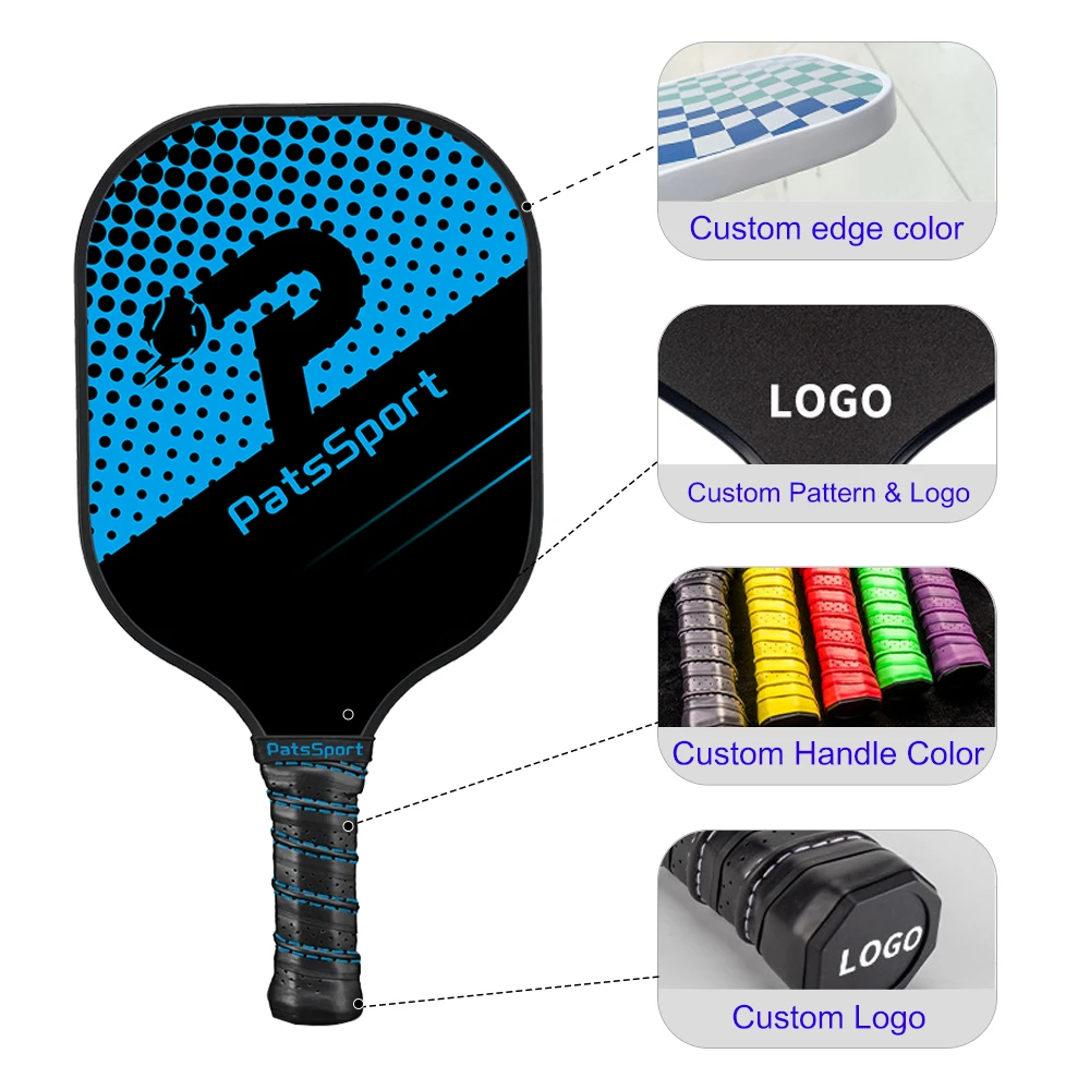 China Manufacturer Customer Logo Pattern Pickleball Paddles 3k 12k 18k ...