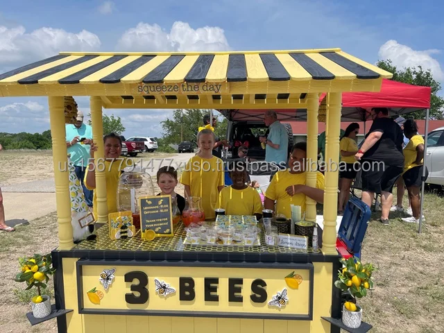 Customized Lemonade Stand Candy bar Mini Food Cart Snack Food Vendor ...