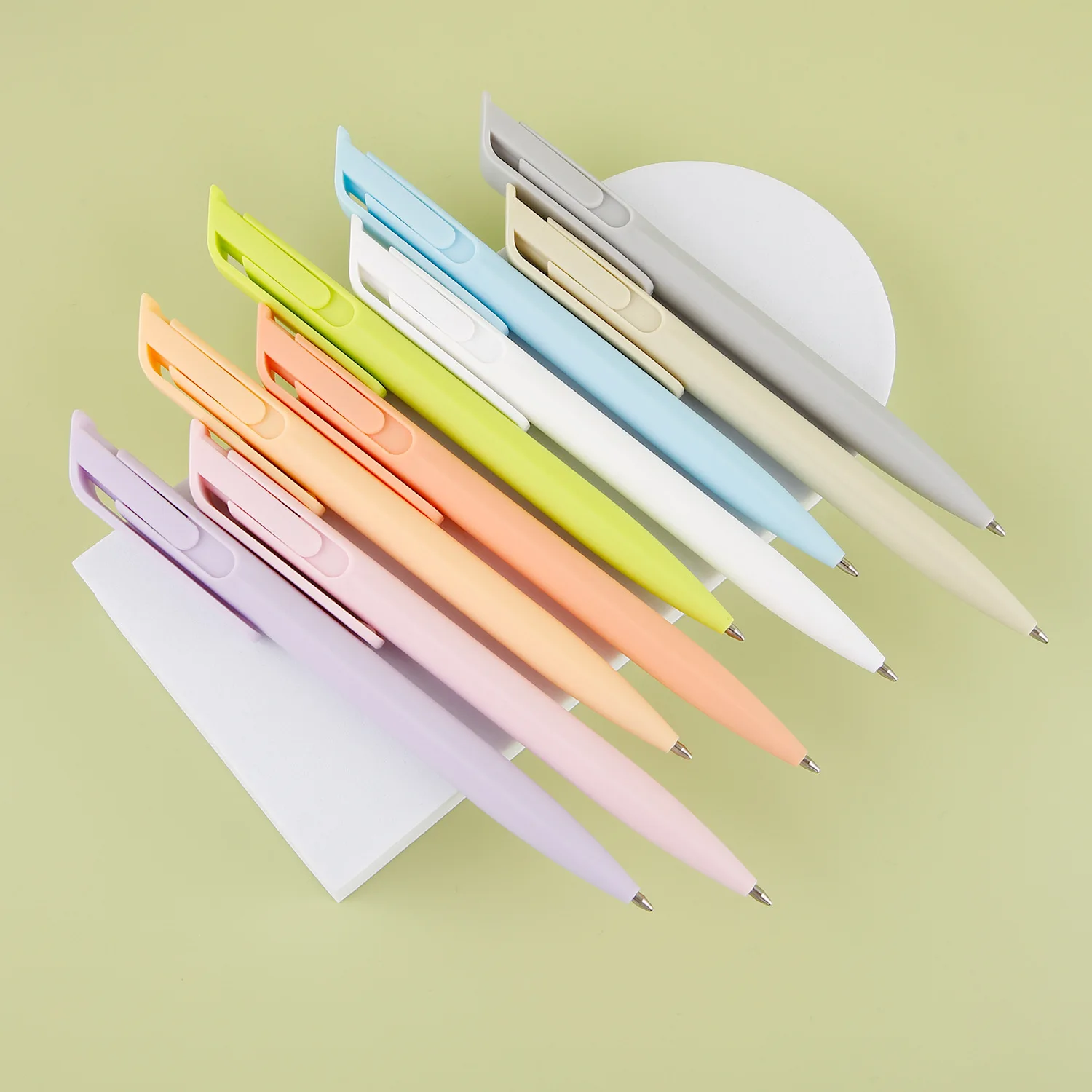 Fresh Candy-Colored Macaron Creative Plastic Student Ballpoint Pen 1 ...