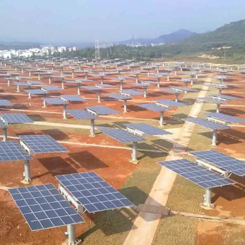 Anti-wind Dual Axis Solar Tracking Bracket With Sun Follow System ...