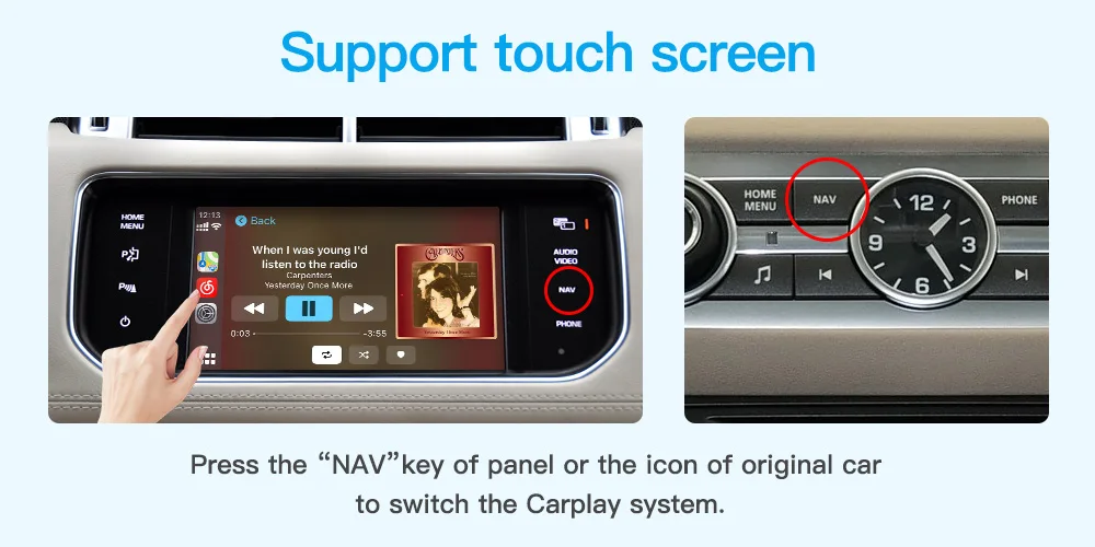 Wireless CarPlay Android Auto Adapter for Land Rover & Jaguar | 1-Year ...