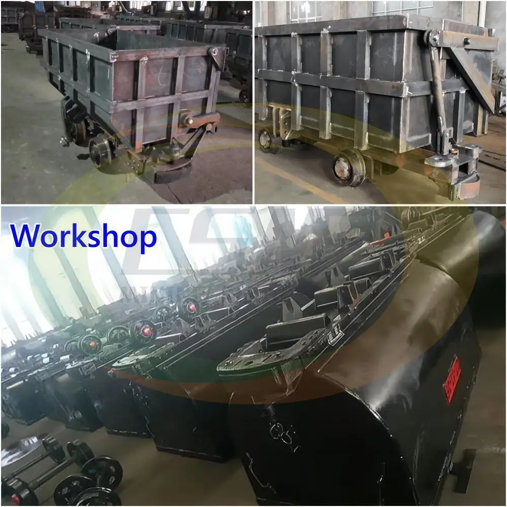 Customized Railway Bucket Tipping Mining Wagon Car Mine Cars Cart Mine ...