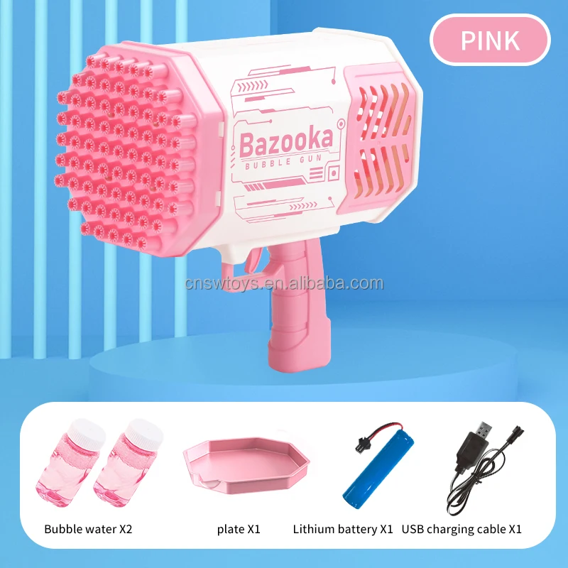 Electric Bazooka Bubble Gun Toy Rocket Machinetoys Hot Sale 69 Holes ...