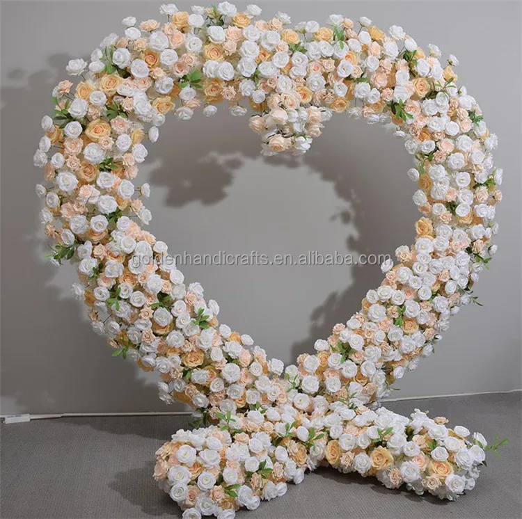 Qslh-a252 New Design Flower Arch Heart-shaped Wedding Flower Arch ...