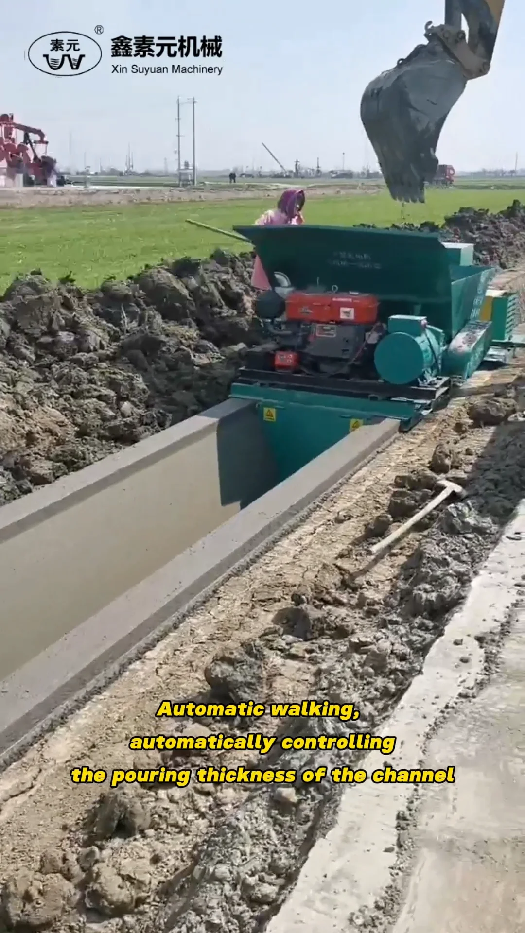 Water Conservancy Concrete Channel Drain Ditch Lining Machine For Sale ...