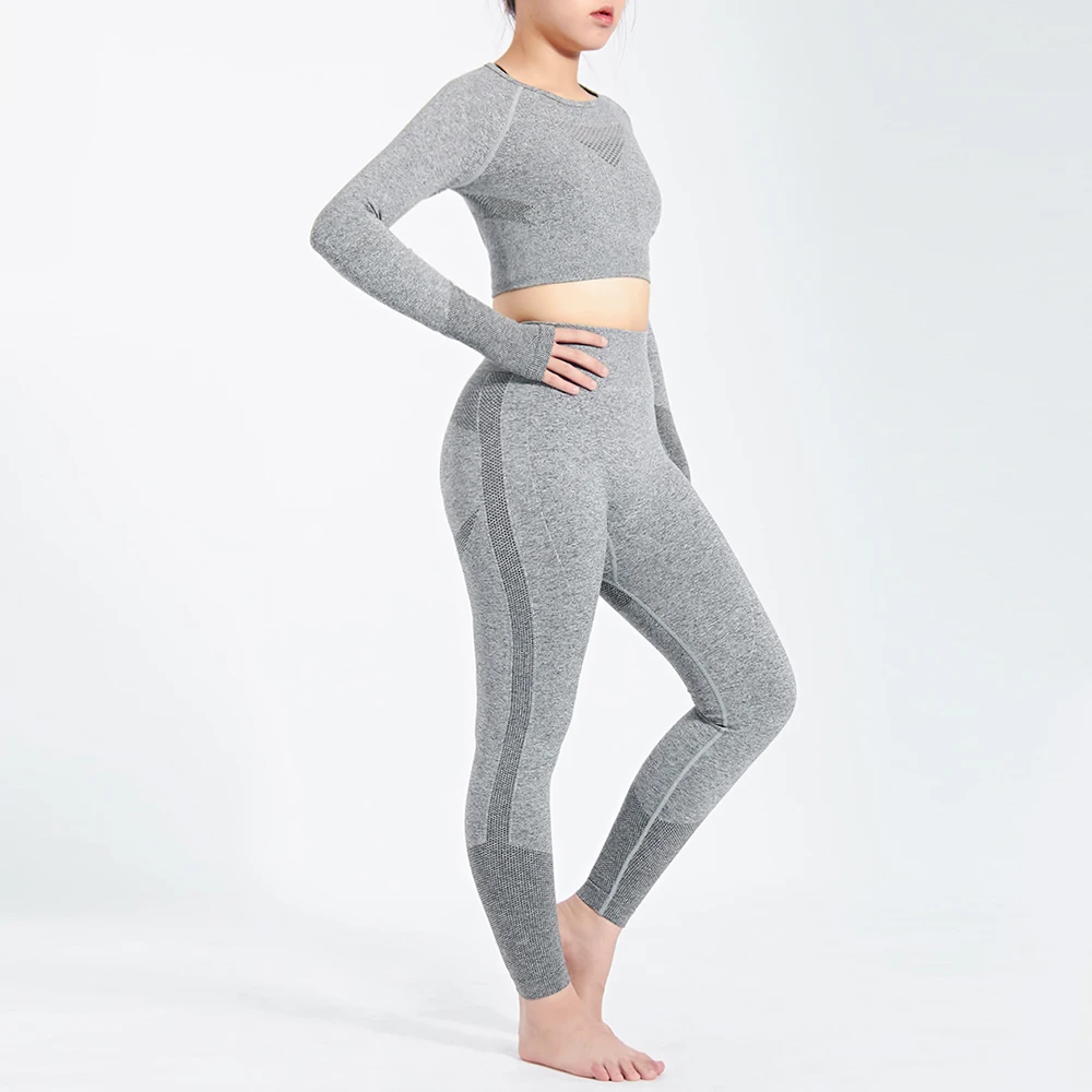 Custom Activewear Workout Gym Fitness Sets Sportswear Manufacturer Sportswear Seamless Yoga Sets ...