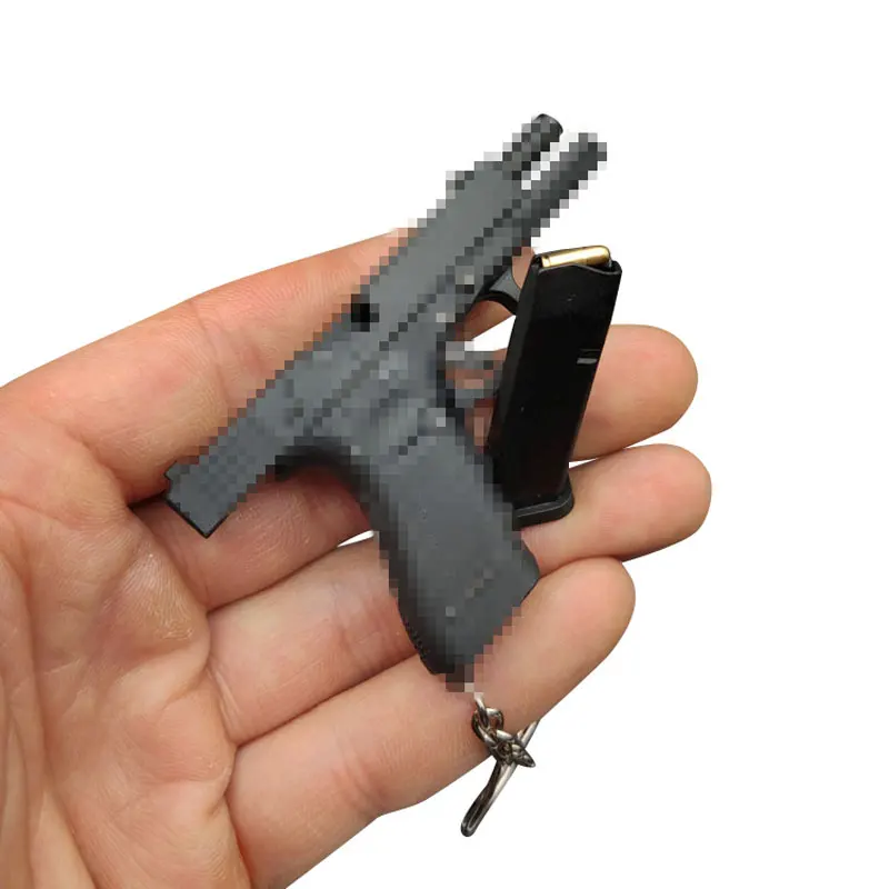 Shell Ejecting Toy Gun Mini Guns Keychain Model 100mm 70mm Toy Gun ...