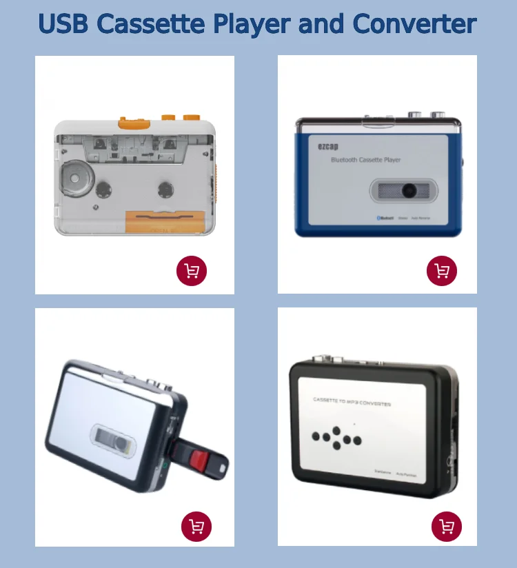 Reproductor De Cassette Usb De Audio Superportátil,Convertidor De Cinta ...