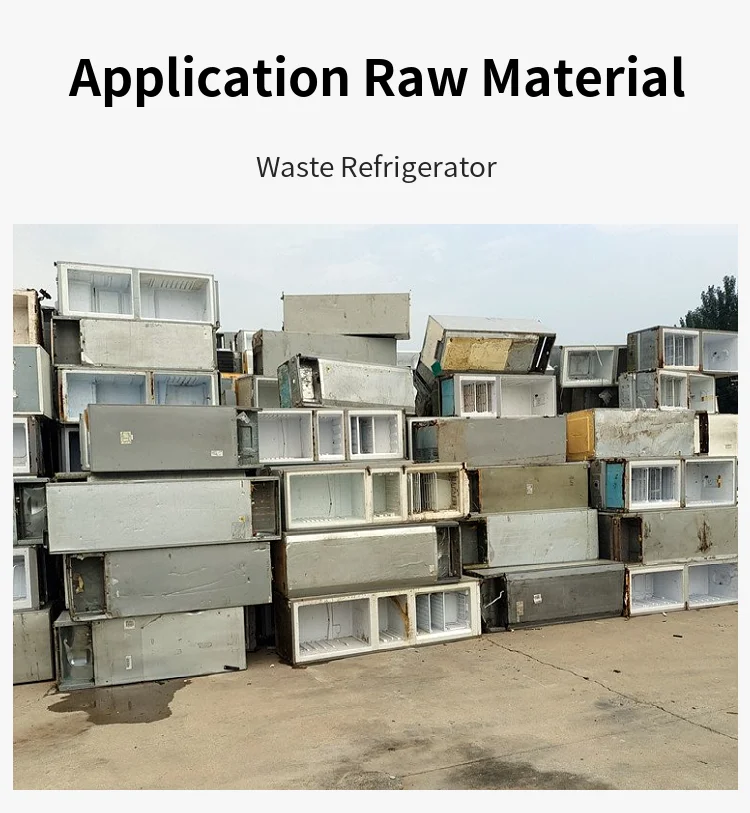 Scrap Refrigerator Disassembly Recycling Plant/Scrap Refrigerator ...