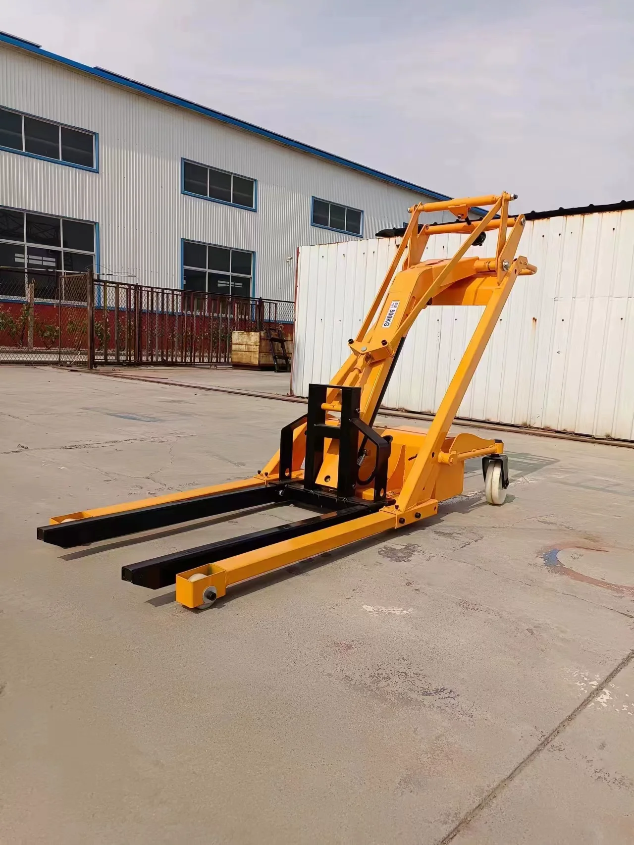 Small Hydraulic Lifting And Transportation With Curved Arm Manual ...