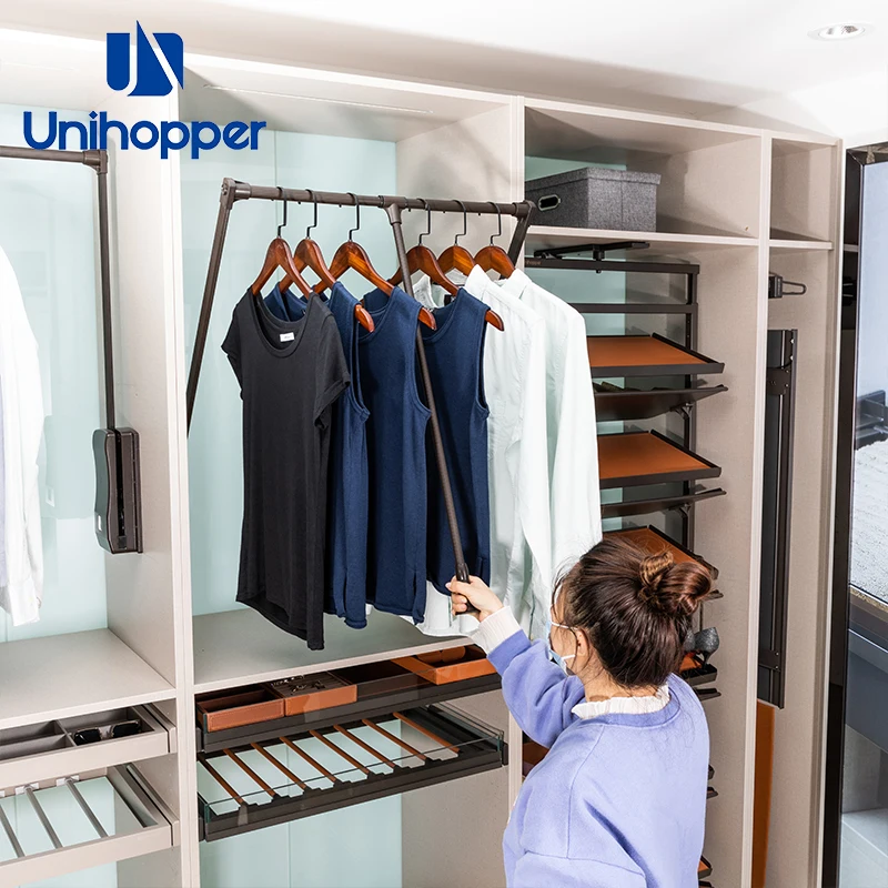 Unihopper Lifting Clothes Hanger - Efficient Wardrobe Storage