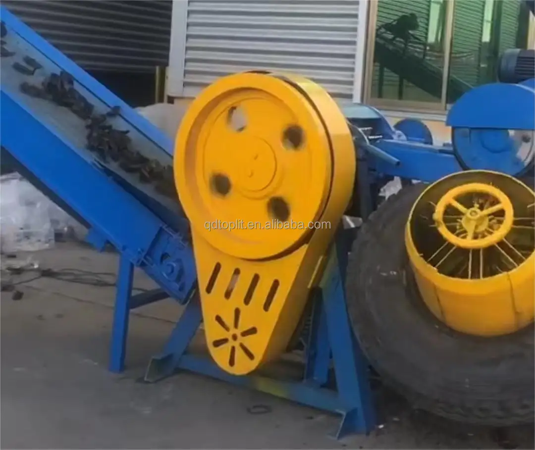 Automatic Tire Blocks Cutter/ Rubber Tire Slice Cutting Machine/tire ...