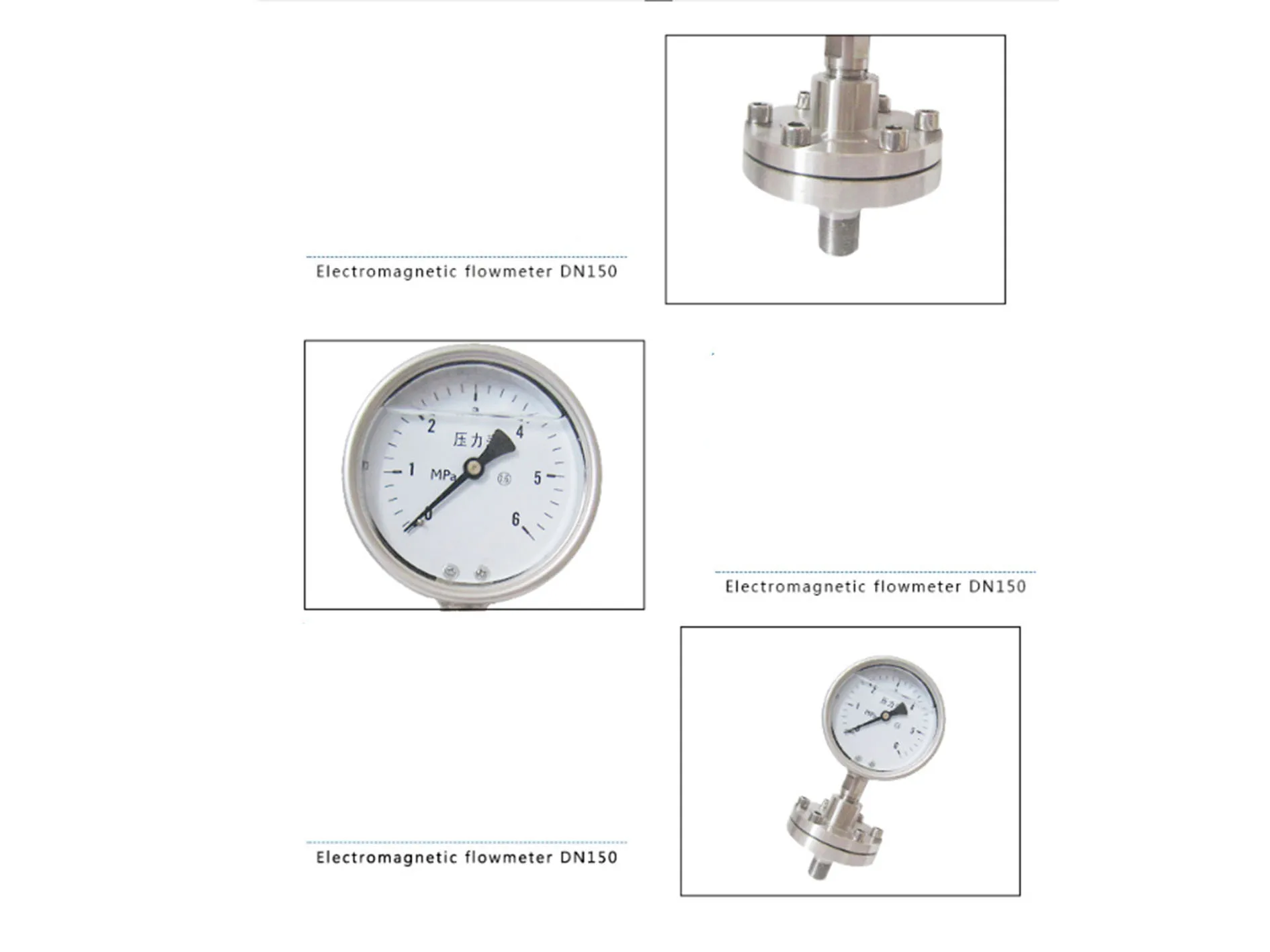 Diaphragm Pressure Gauge Thread 1/2npt Stainless Steel 304 Diaphragm ...