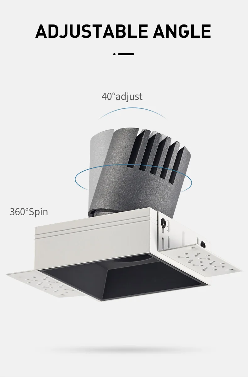 Double Head Triple Head Recessed Cob Ceiling Lighting Led Downlights ...