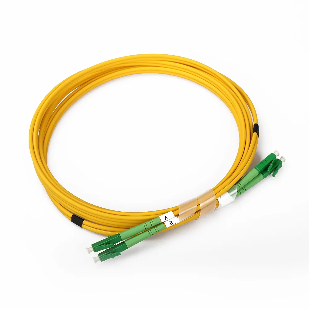 LSZH OS2 OS3 2 Core Duplex LC APC Polish Optical Patch Cord