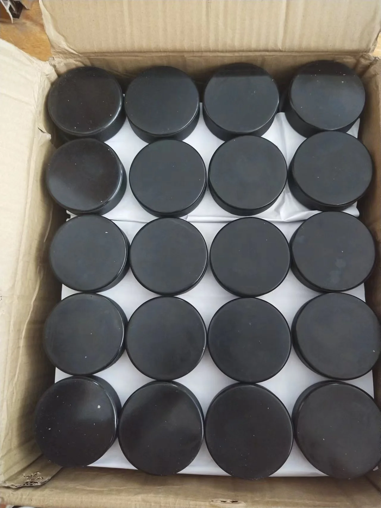 Custom Logo Soft Rubber Ice Hockey Puck - 100pcs/carton