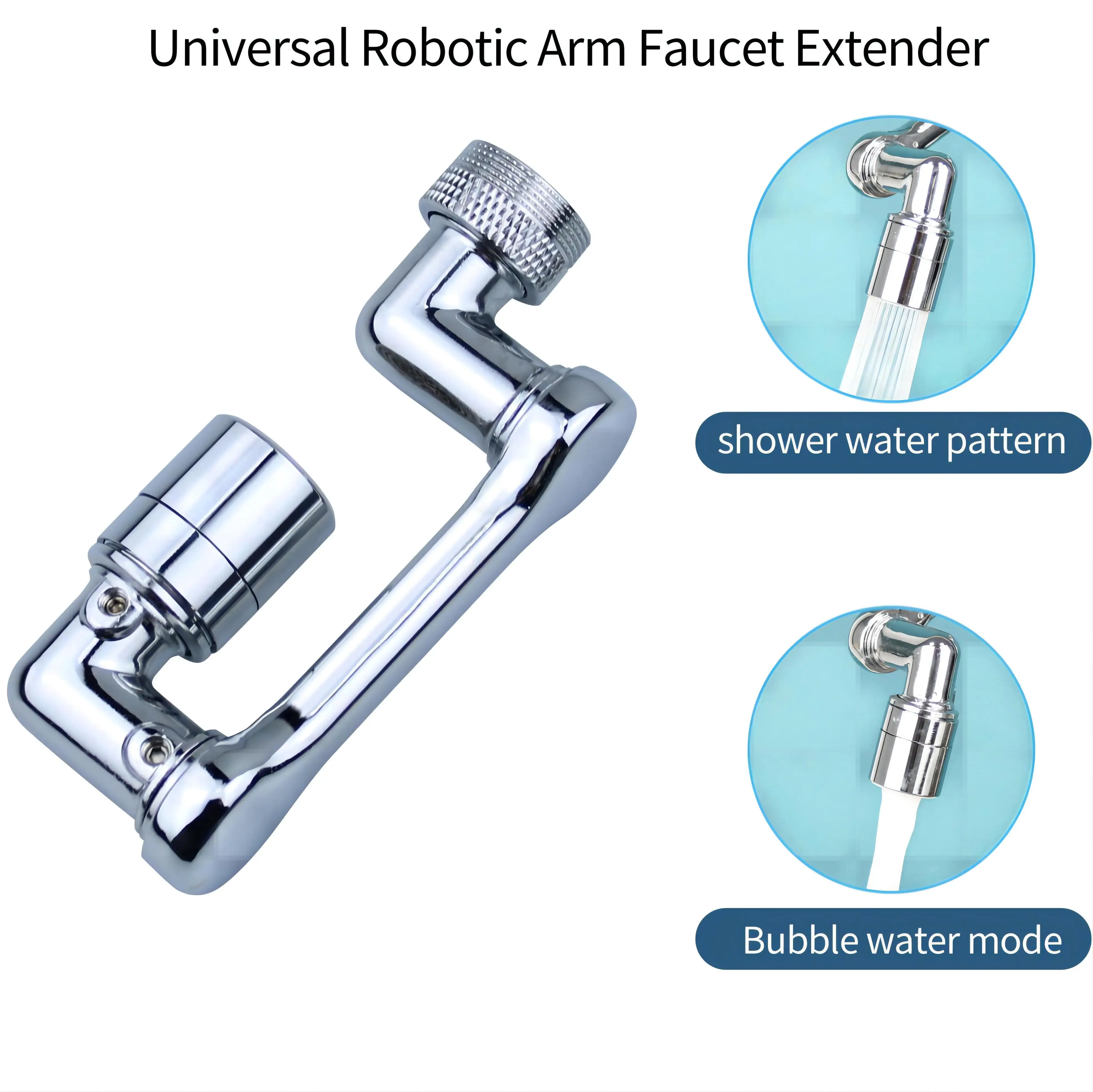 Universal Brass Faucet Aerator Splash-proof 2 Modes Water Outlet 1080 ...