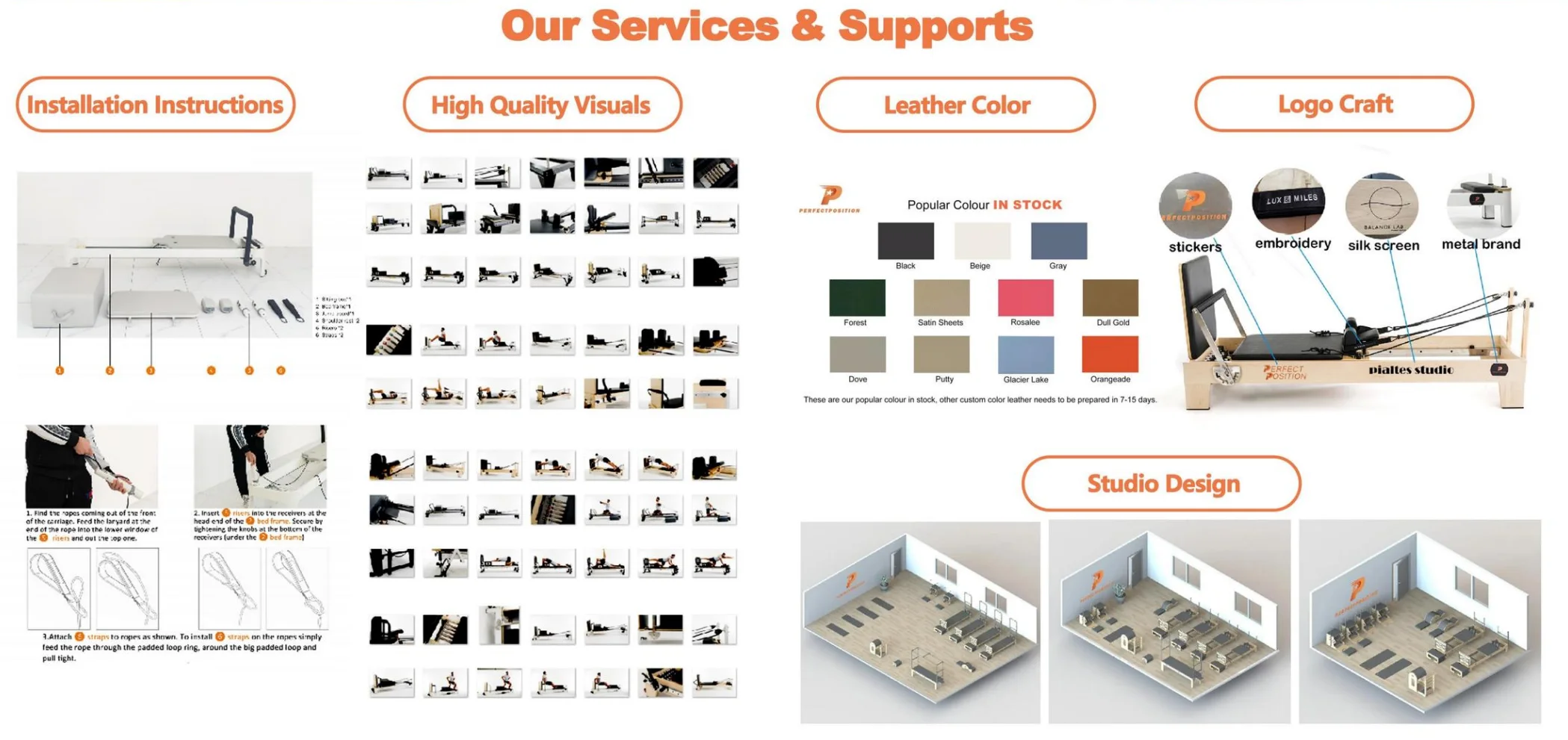 Portable Foldable Maple Wood Pilates Reformer for Home Use - OEM