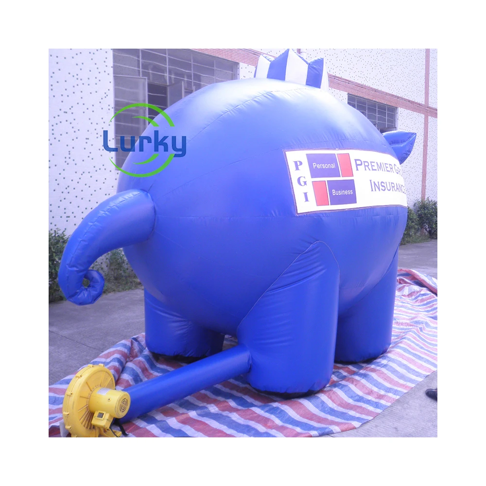 Advertising Promotion Inflatable Blue Pig Model Balloons Advertising ...