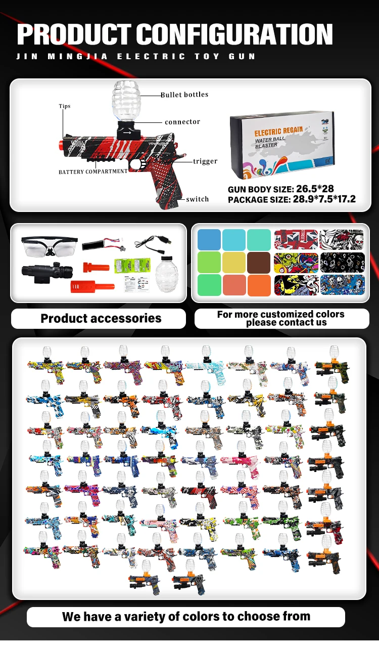 M1911 Electric Taser Gun Pistola De Juguete Pistola De Gel Gun Toy ...