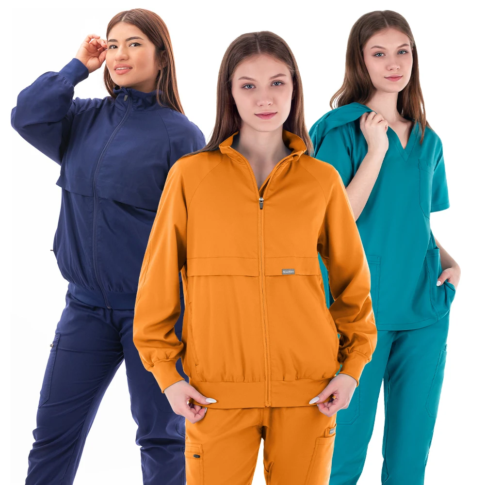 Customize Medical Nursing Hospital Uniform Jacket Joggers