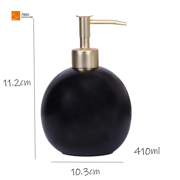 Customizable Hotel Bathroom Polyresin Amenities Set Black Liquid Soap ...