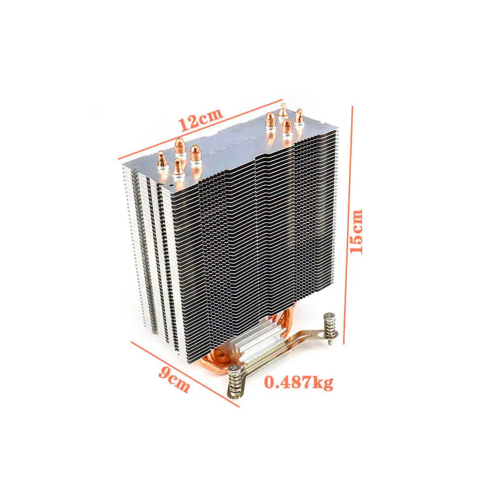 Custom Single Plate Computer CPU Zipper Fin Heat Sink with 8 Pipes ...