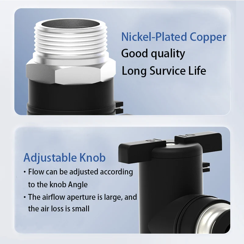 Laize Push In Hand Valves Fitting Speed Flow Controller Union Pipe ...