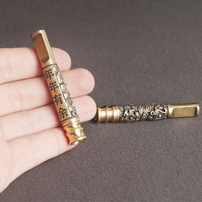 Guochao Pure Brass Cigarette Holder Removable Cleaning Filter Core ...