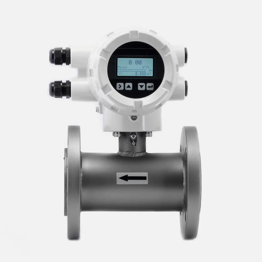 DN3-DN3000 optional PTFE lined sanitary integrated pipeline electromagnetic flow meter for ...