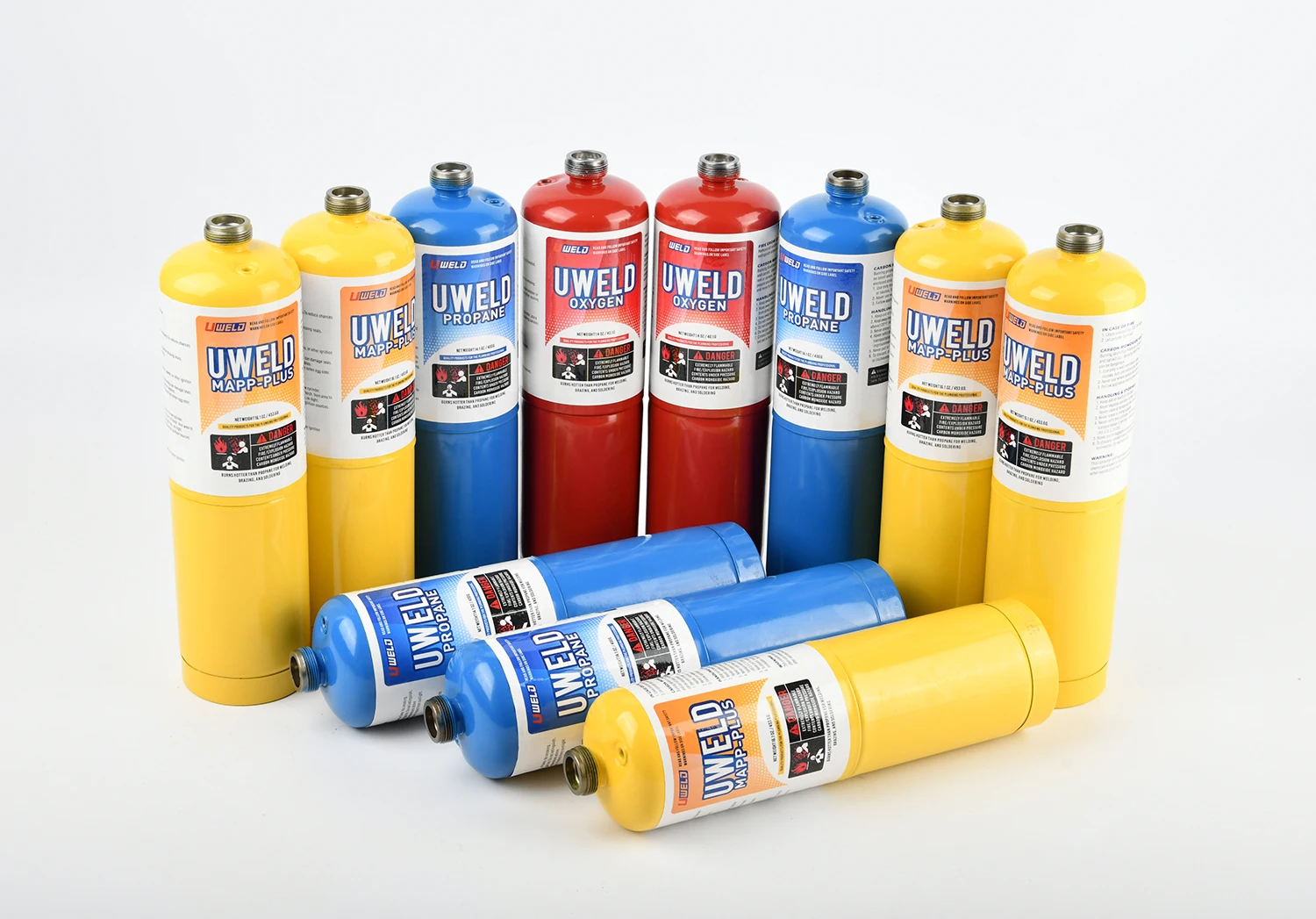 Uweld Small Bottle Mapp Propane Oxygen Gas Cylinder For Soldering And ...