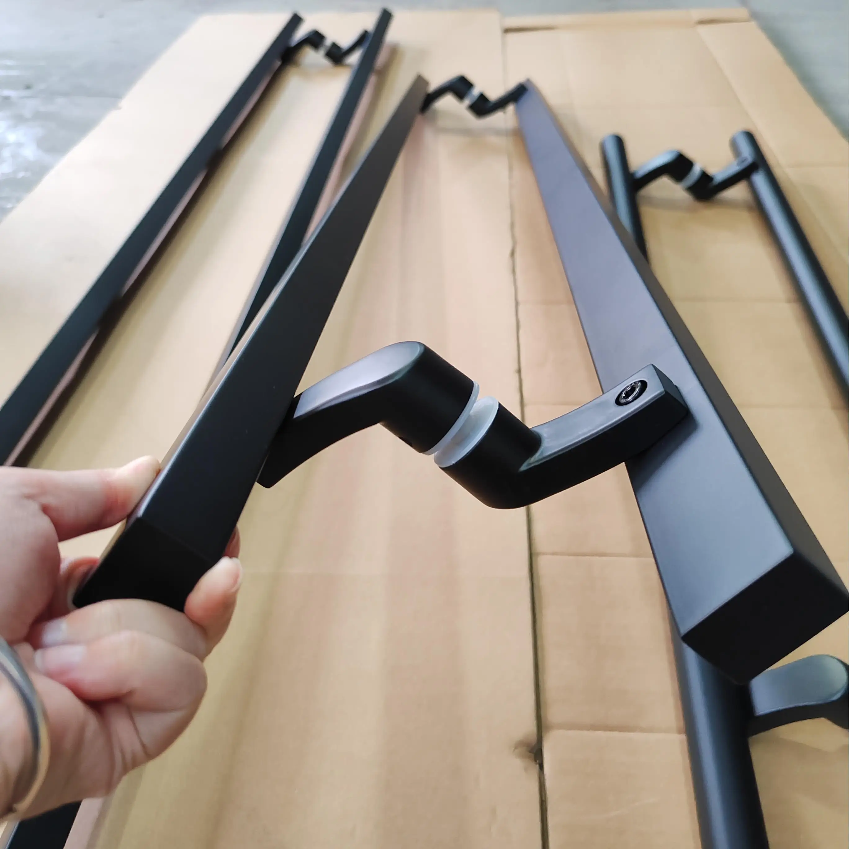 38*25mm Square Tube Offset Mount Post Stainless Steel Back to Back ...