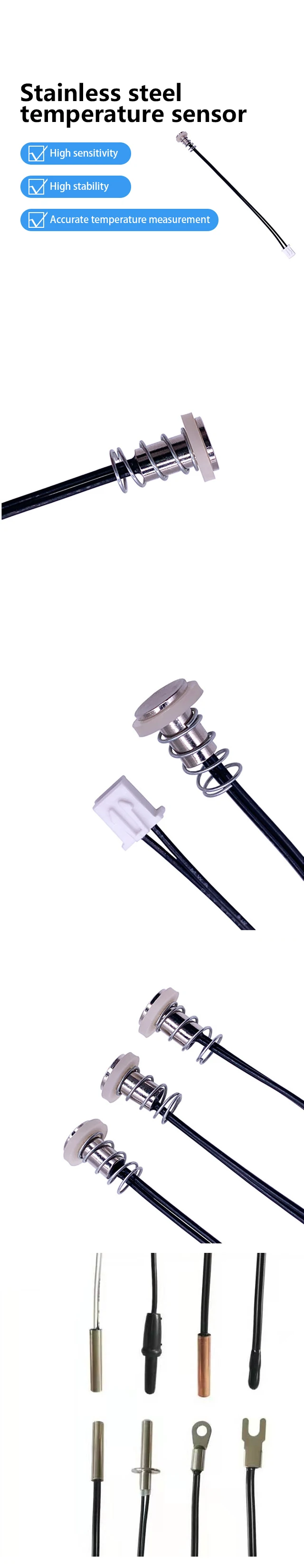104f Flat Head Ntc Thermistor Kettle Temperature Sensor Epoxy Resin ...