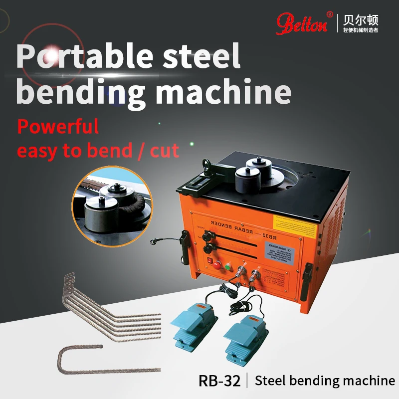 ODETOOLS RB-32 - Efficient Hydraulic Iron Rod Bending Machine