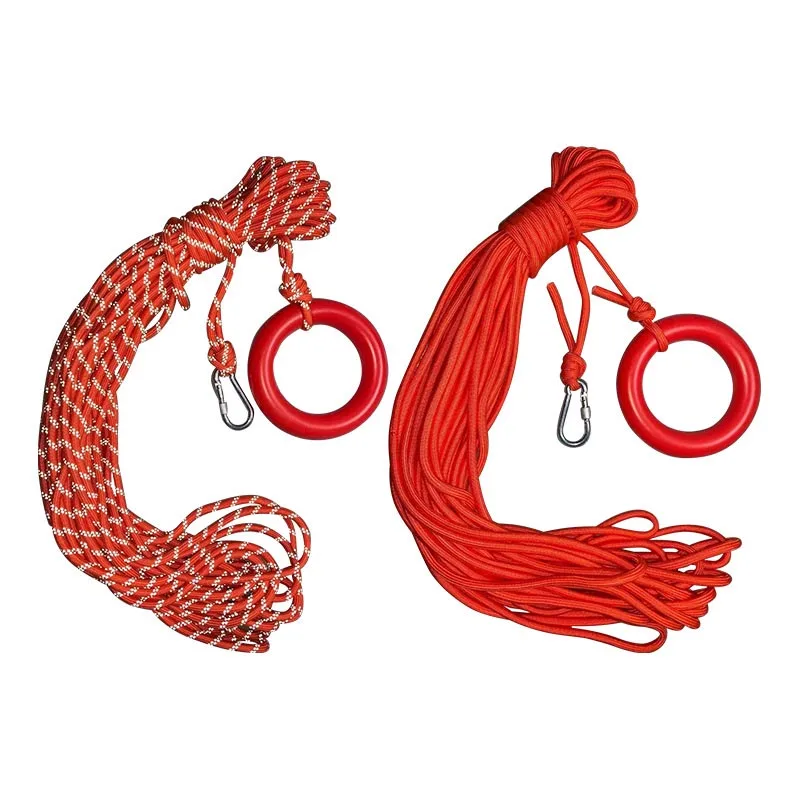 Outdoor Lifeguard Lifeline 98.4FT Water Floating Lifesaving Throwing Rescue Rope with Bracelet ...