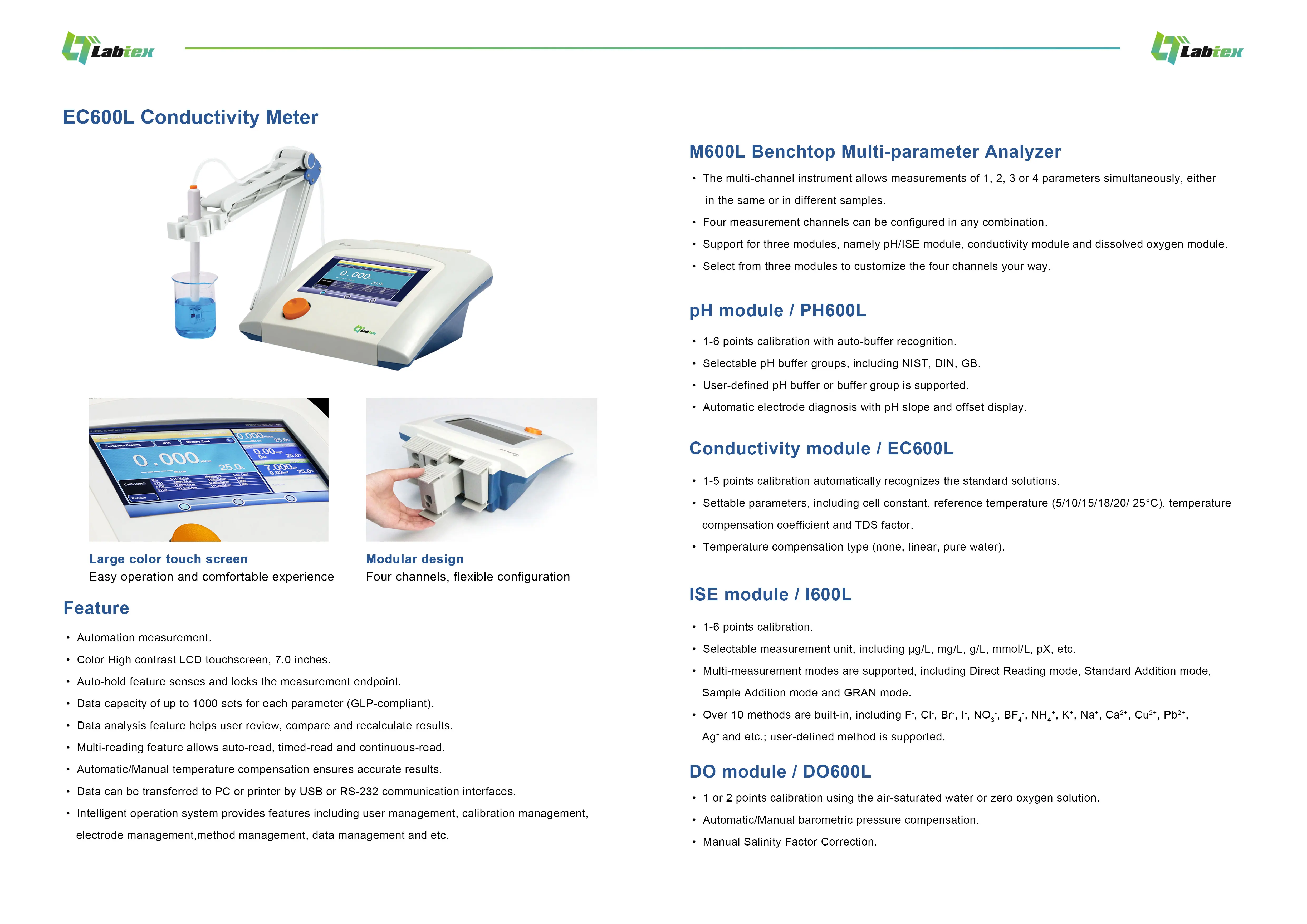 LABTEX Personnalisation Meter Lab Benchtop ph Meter Digital Soil Buy Ec Flexible Customization ...